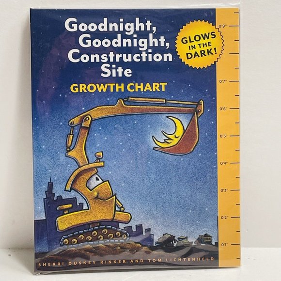 Other | Goodnight Goodnight Construction Site Growth Chart New Glows In ...
